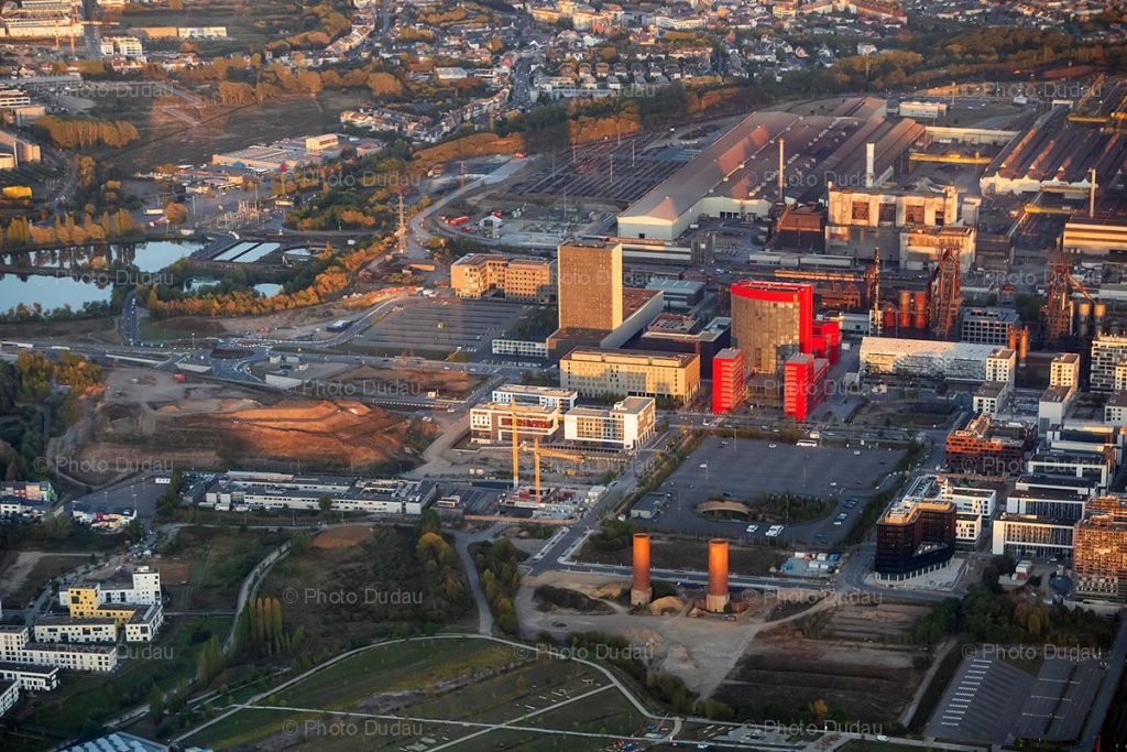 Belval aerial view in Esch-sur-Alzette – Stock Images Luxembourg