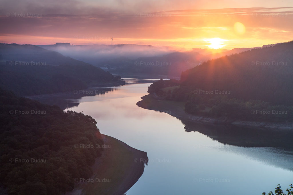 Upper-Sure lake sunrise – Stock Images Luxembourg